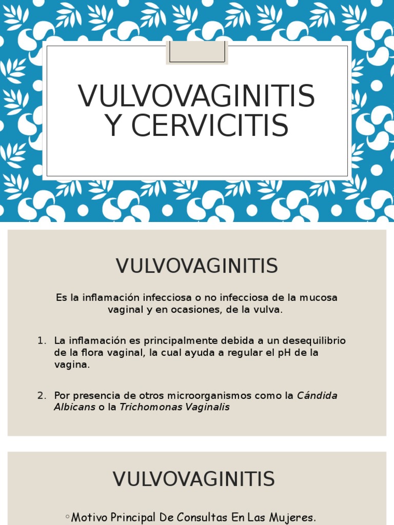 Vulvovaginitis y Cervicitis Zyss | Anatomia sexual | Salud pública
