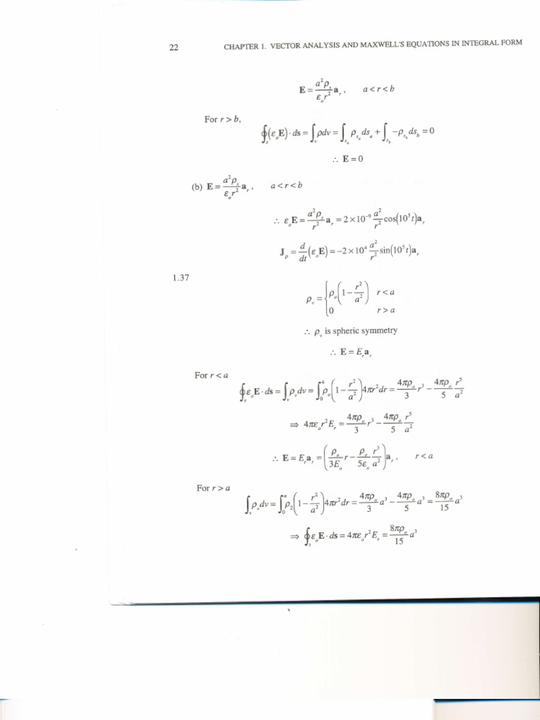 Electromagnetic Fields and Waves HW3 Solution - Iskander | PDF | Force | Electromagnetism