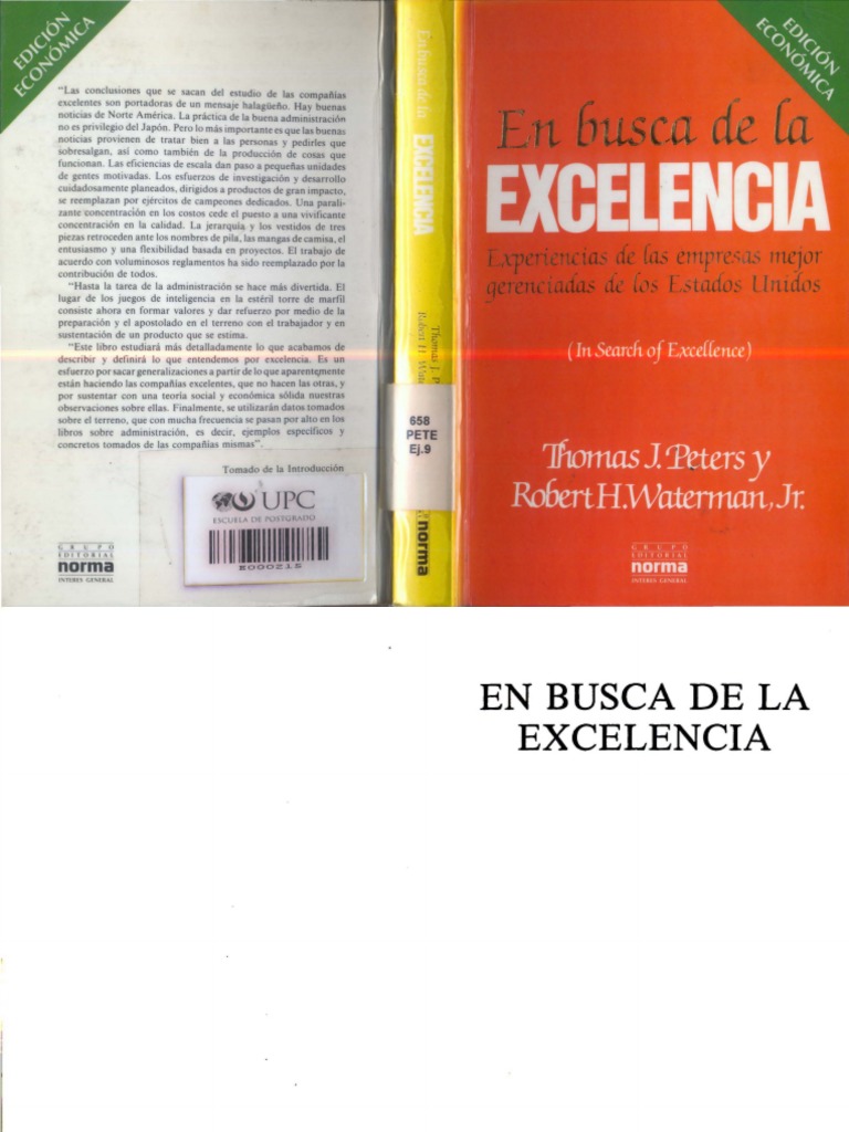 En Busca de La Excelencia | PDF | Burocracia | Toma de decisiones
