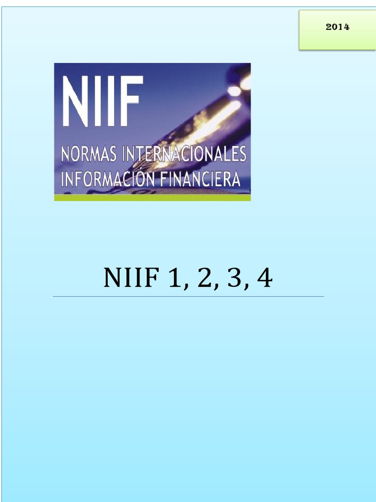Niif 1, 2, 3, 4 | PDF | normas internacionales de INFORMACION ...