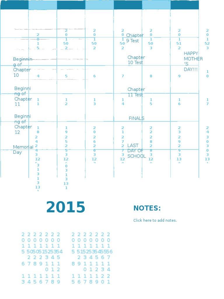School Year Calendar 2015 | PDF