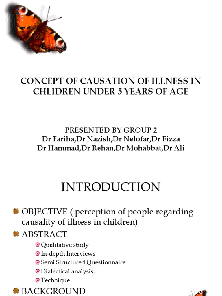 Causation of Illness in Young Children | PDF | Causality | Qualitative ...
