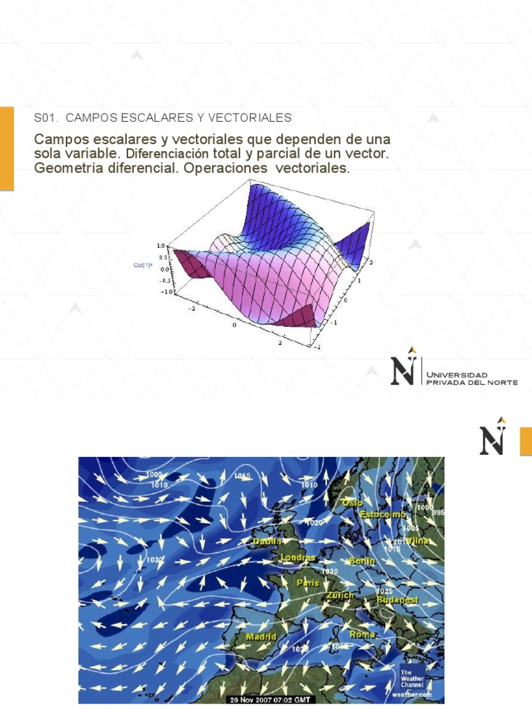 Campos Vectoriales y Escalares | PDF | Degradado | Vector Euclidiano