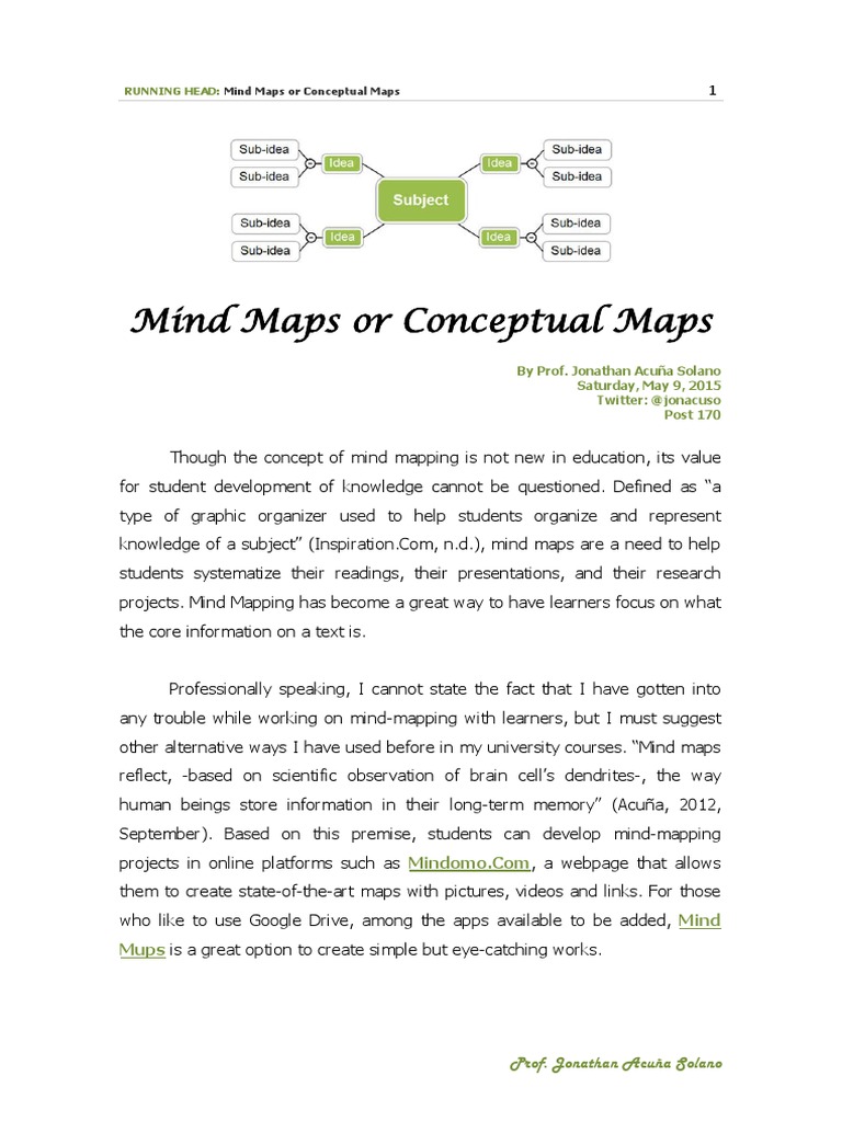 Enhancing Learning with Mind Maps | PDF | Cognition | Cognitive Science