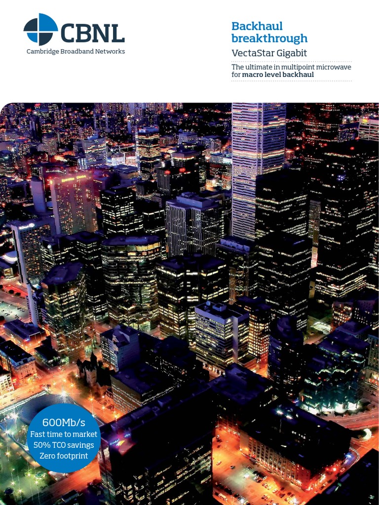CBNL - Backhaul Breakthrough 2014 PDF | PDF | Last Mile | Wireless ...