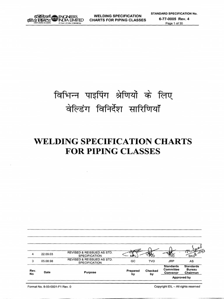 Welding Charts | PDF