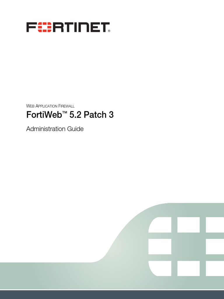 FortiWeb 5 2 Patch 3 Administration Guide Revision2 | Download Free PDF | Hypertext Transfer ...