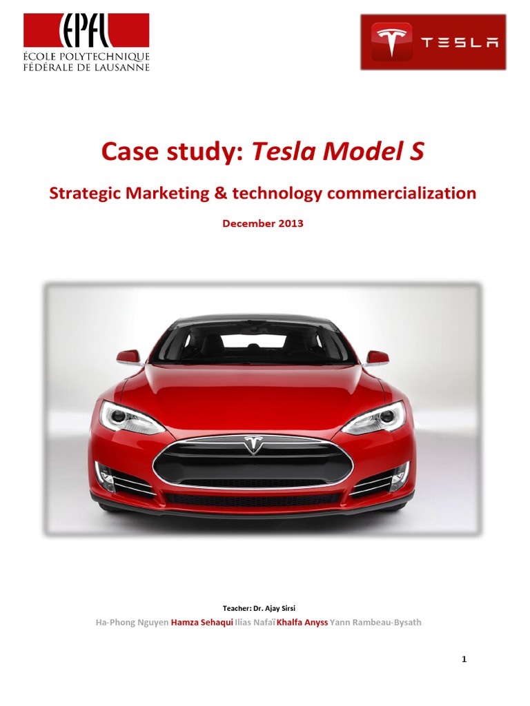 Tesla Model S Case Study: Strategic Marketing & Technology ...