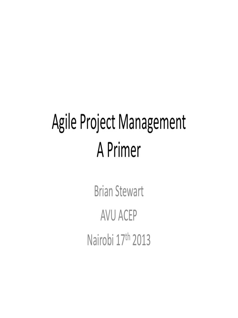 Agile Project Management PDF | PDF | Scrum (Software Development ...