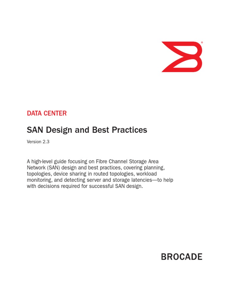 San Design Best Practices | PDF | Network Topology | Computer Network
