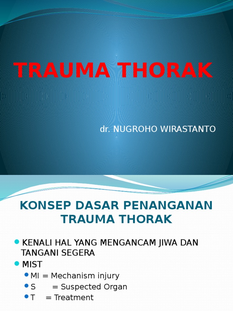 Trauma Thorak | PDF