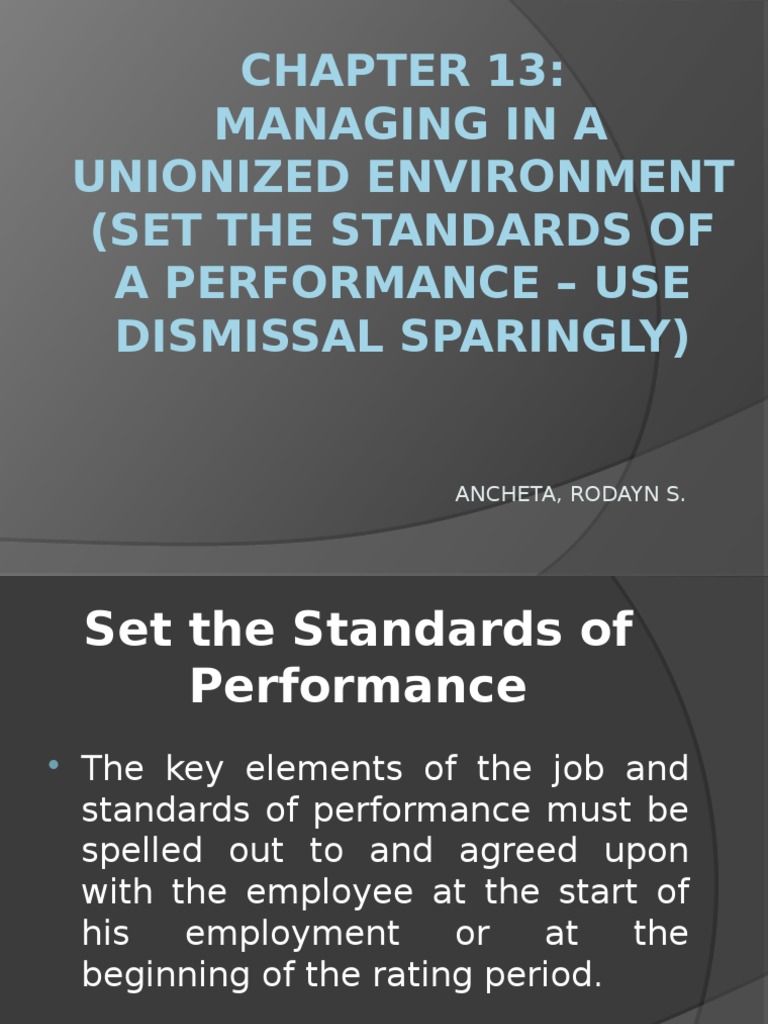 A Guide to Effective Discipline and Performance Management in a ...