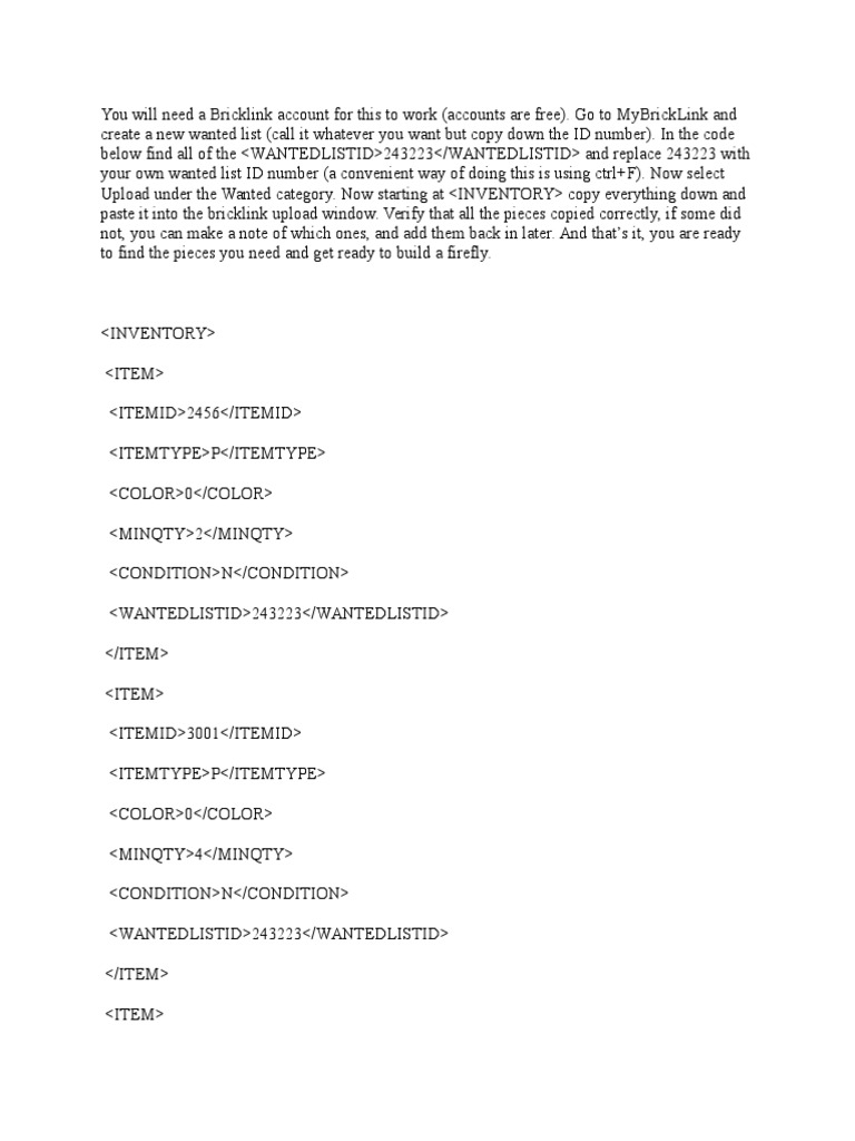 Firefly Parts List | PDF | Computing | Software
