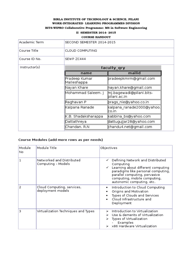 Hand Out Cloud Computing | PDF | Cloud Computing | Apache Hadoop