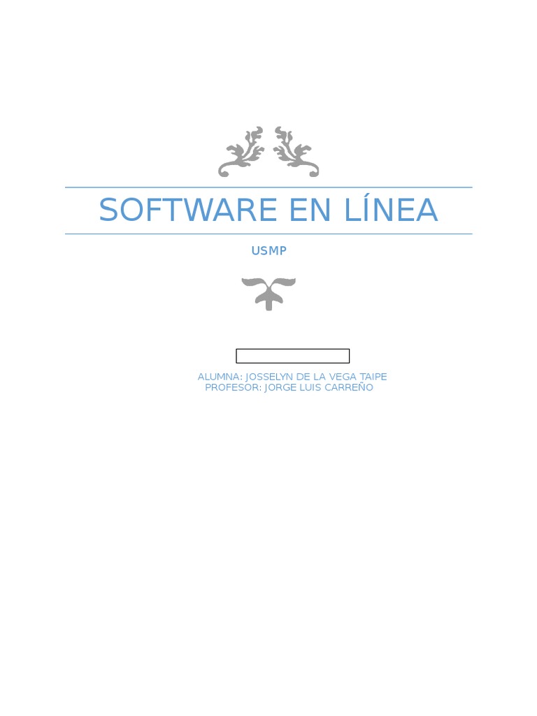 Qué Son Los Software en Línea | PDF | Plataforma como servicio ...