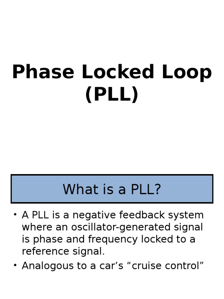 Chapter 5 - Phase Locked Loop | PDF | Detector (Radio) | Oscillation