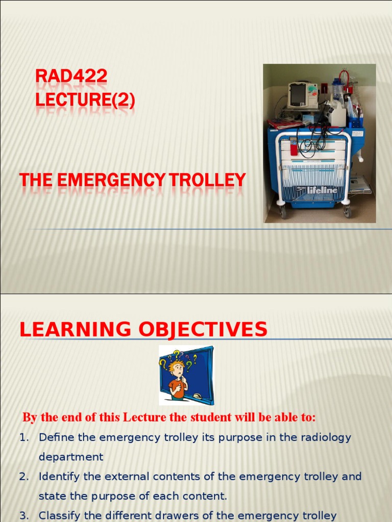 Emergency Trolly Lecture 2 | PDF | Heart | Medical Specialties