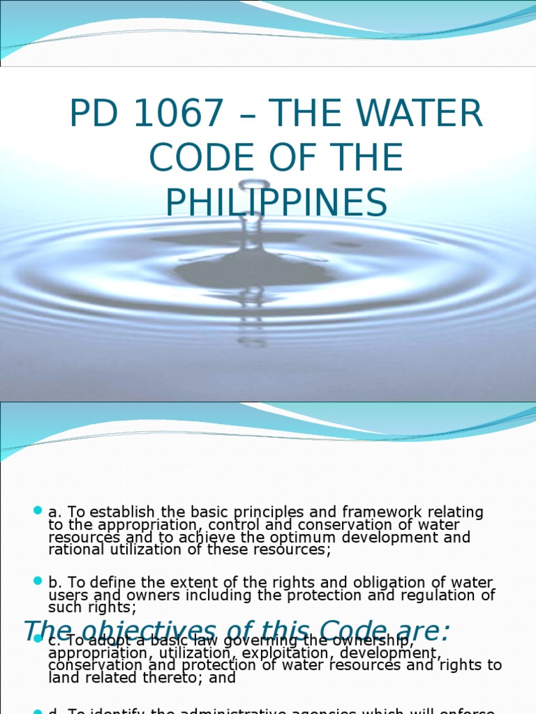 39562030-pd-1067-water-code-of-the-philippines-water-resources-flood