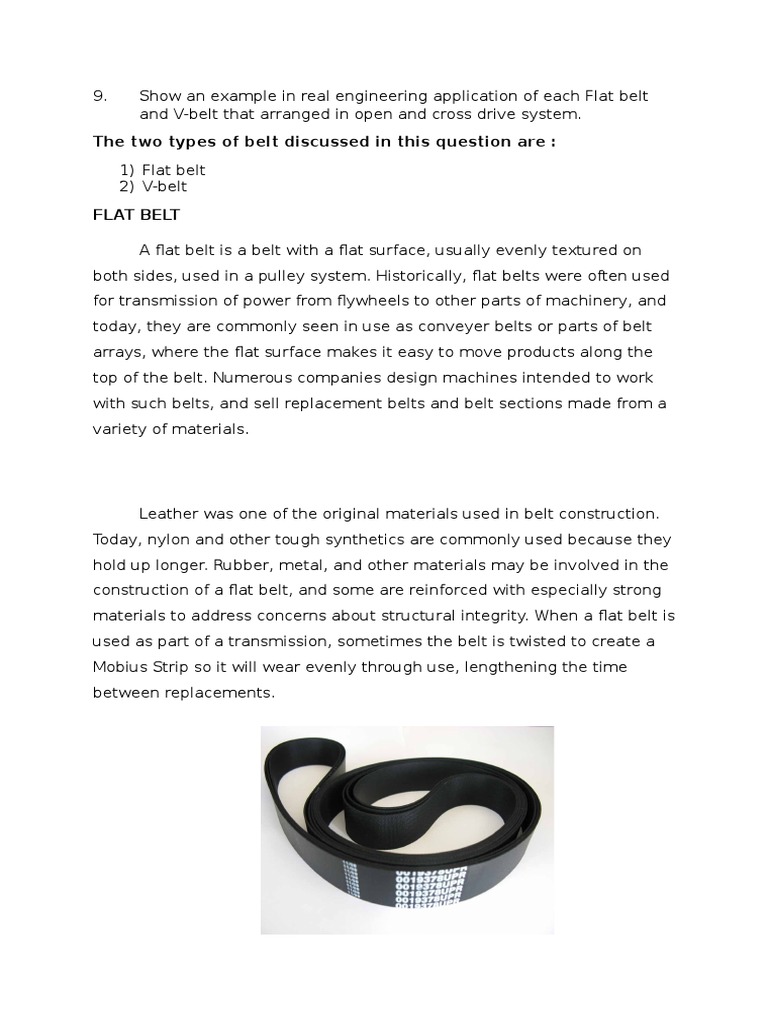 Soalan 9B Mekanik Mesin | PDF | Belt (Mechanical) | Machines
