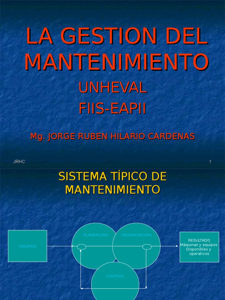 18 Gestion Del Mantenimiento | PDF | Negocios