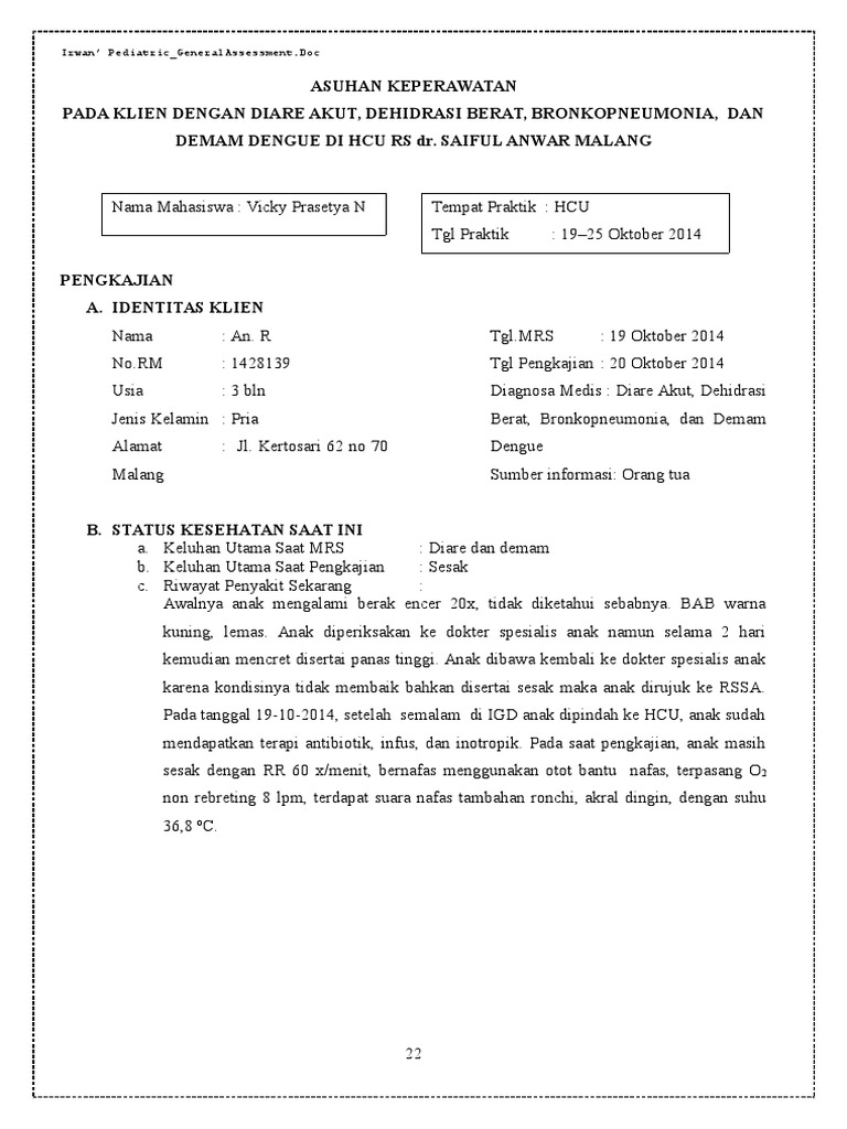 Askep Diare Akut | PDF