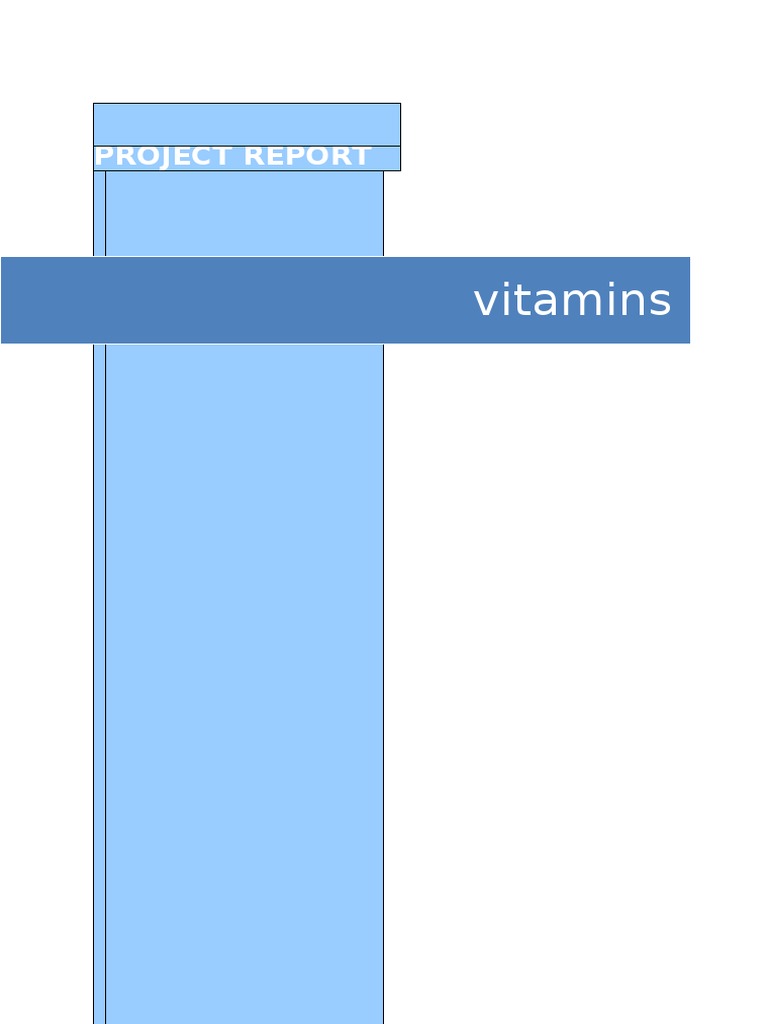 Vitamins Chemistry Project Report | PDF | Vitamin | Nutrients