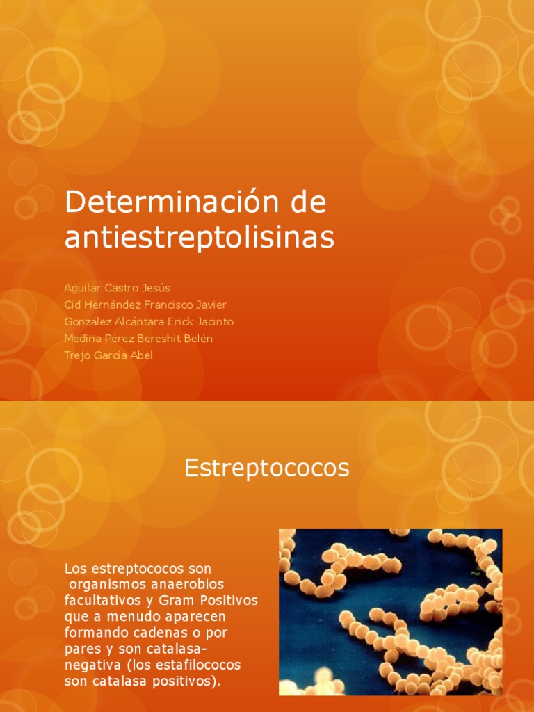Antiestreptolisinas | Estreptococo | Anticuerpo