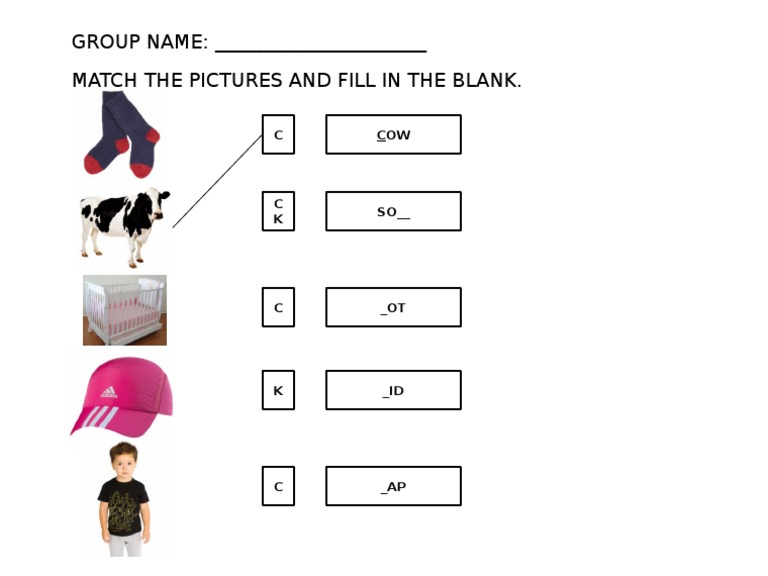Match The Pictures and Fill in The Blank. GROUP NAME | PDF | Computers