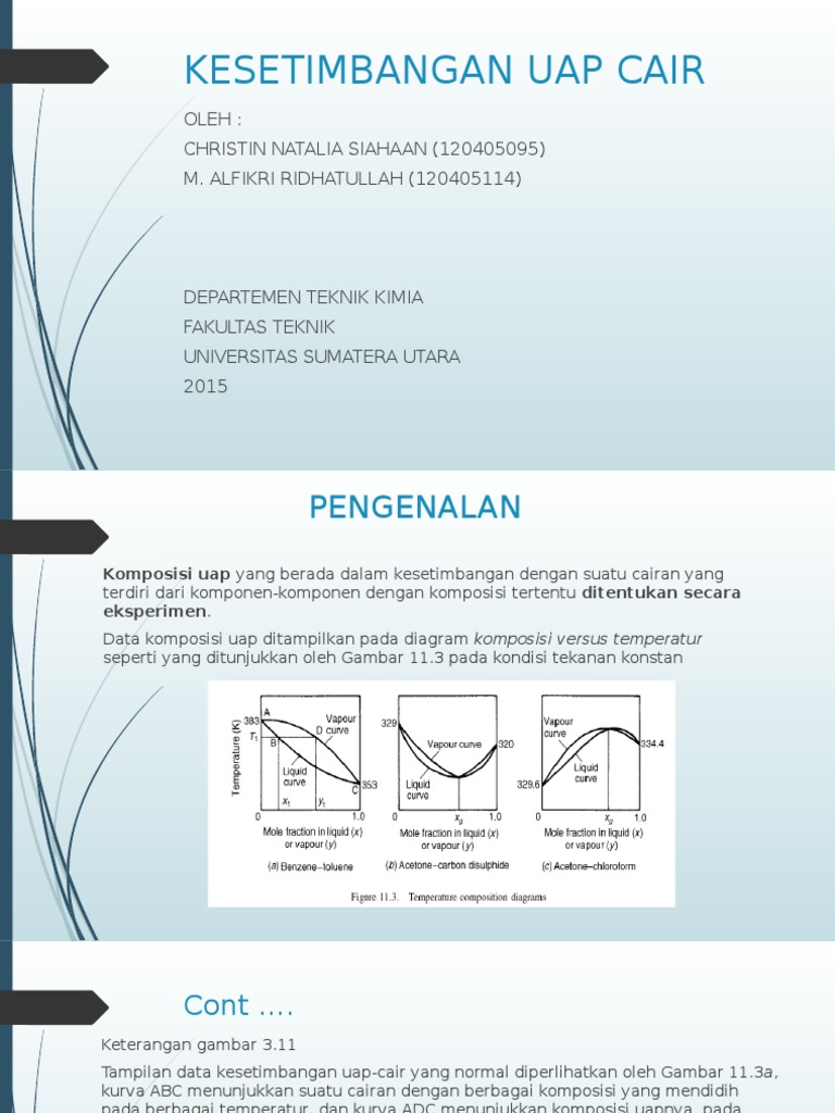 Kesetimbangan Uap Cair | PDF