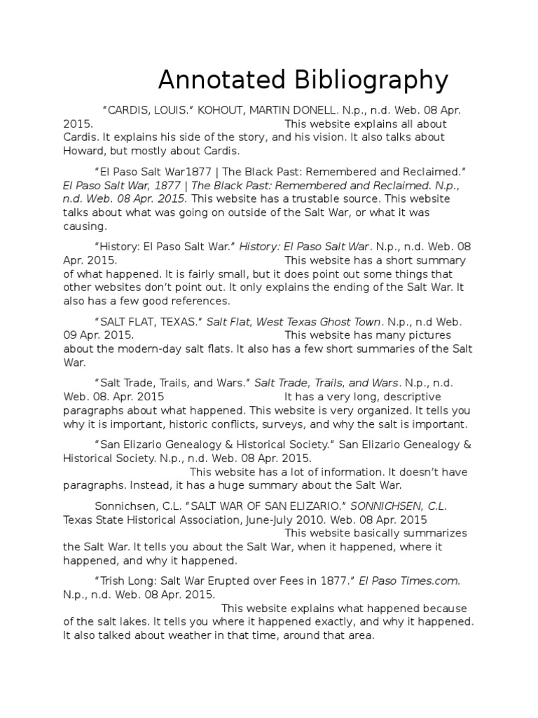El Paso Salt War of 1877 Overview | PDF