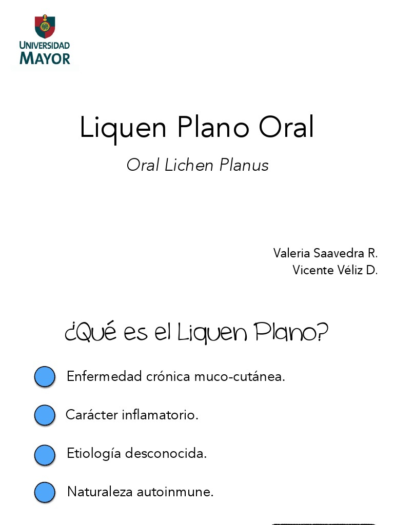 Liquen Plano Oral | PDF | Condiciones cutáneas | Anatomía