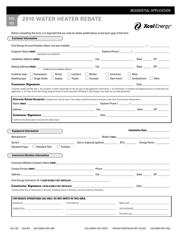Residential Application | PDF | Rebate (Marketing) | Hvac