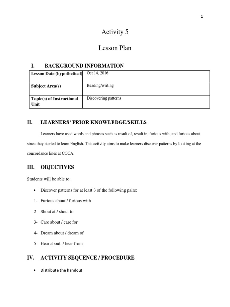 55 Lesson Plan Patterns | PDF | Lesson Plan | Learning