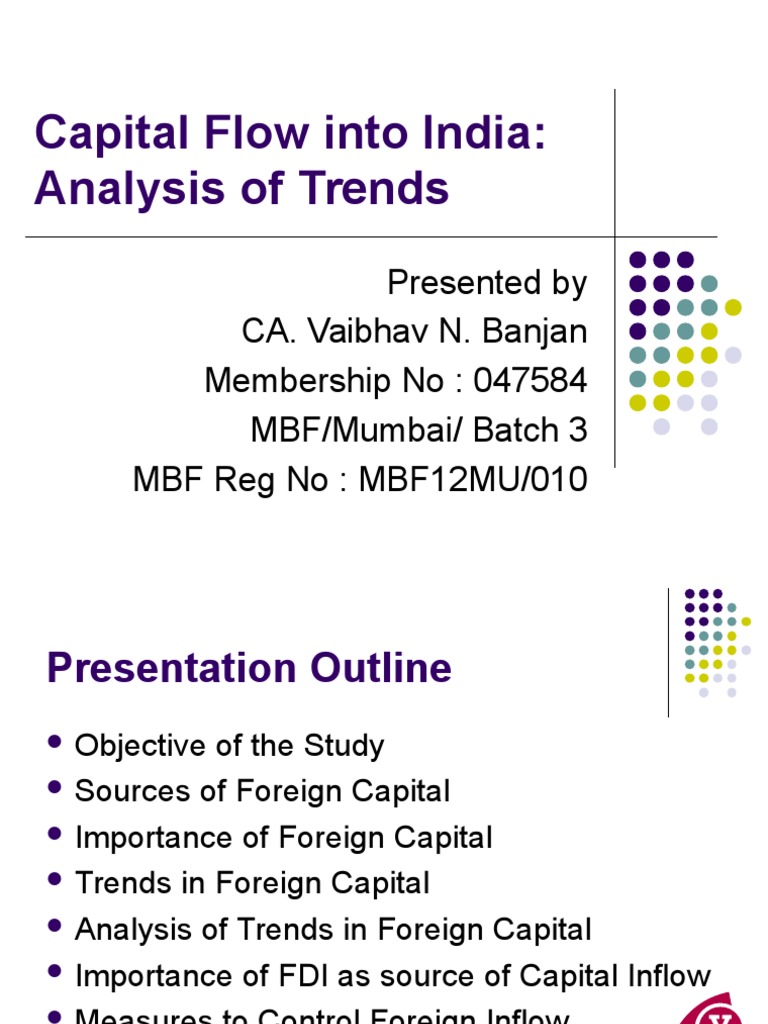 Trends in Foreign Capital Inflows to India | PDF | Foreign Direct ...