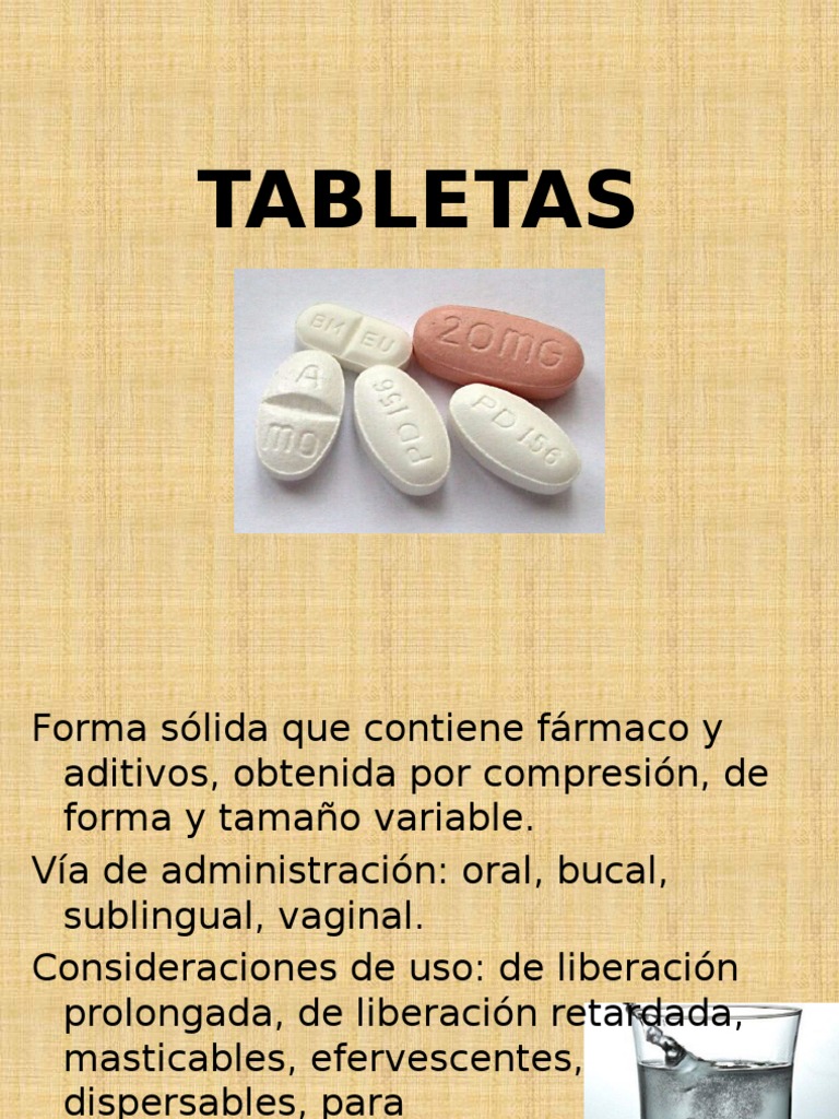 Tipos y componentes de tabletas | PDF | Ciencias fisicas | Materiales