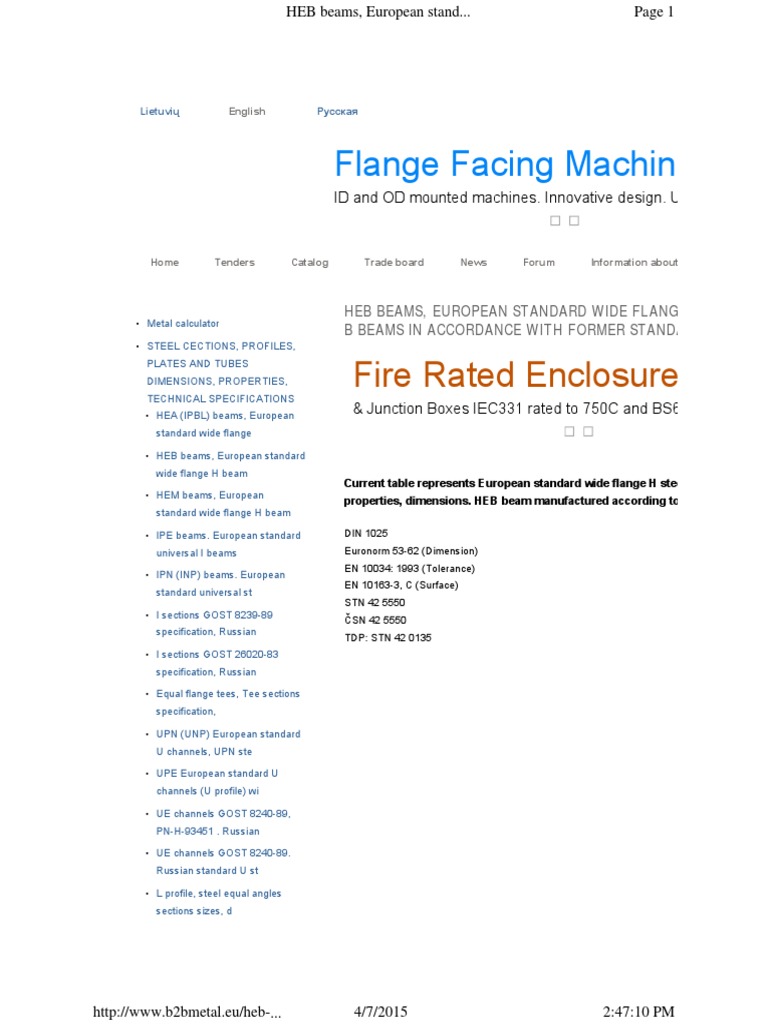 Heb Sections Specification | PDF | Building Materials | Mechanical ...