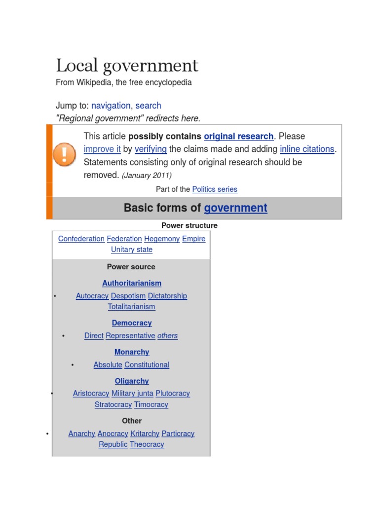 Local government.docx | Local Government | Social Institutions | Free ...