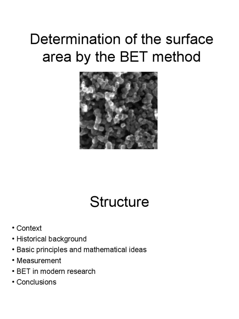 Bet Theory | Adsorption | Statistical Mechanics