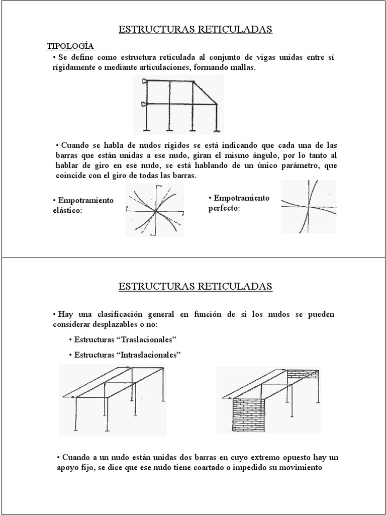 Estructuras Reticuladas y Flambeo | PDF | Rigidez | Mecánica