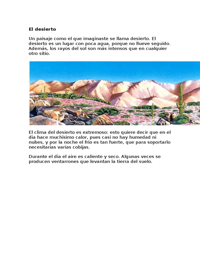 El Desierto | PDF | Desierto | Lluvia