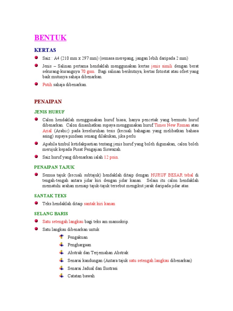 Penulisan Gaya Ukm | PDF