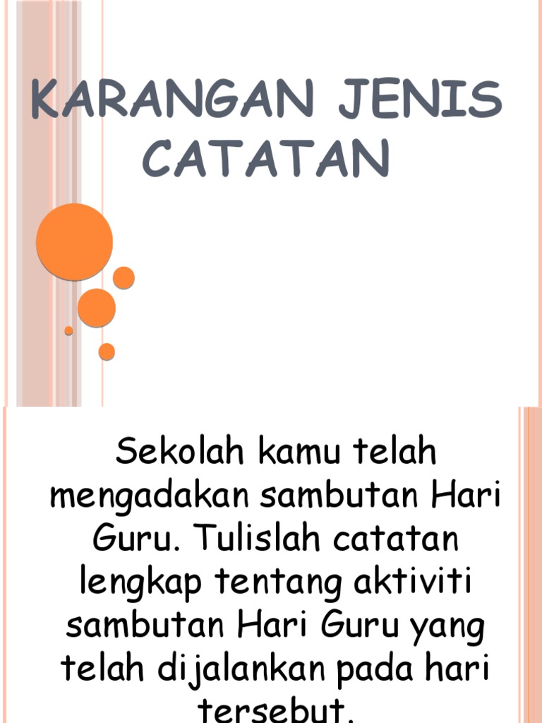 Karangan Jenis Catatan | PDF