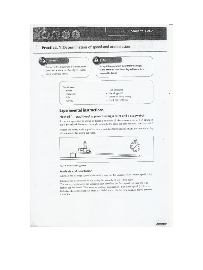 As Physics Core Practicals | PDF
