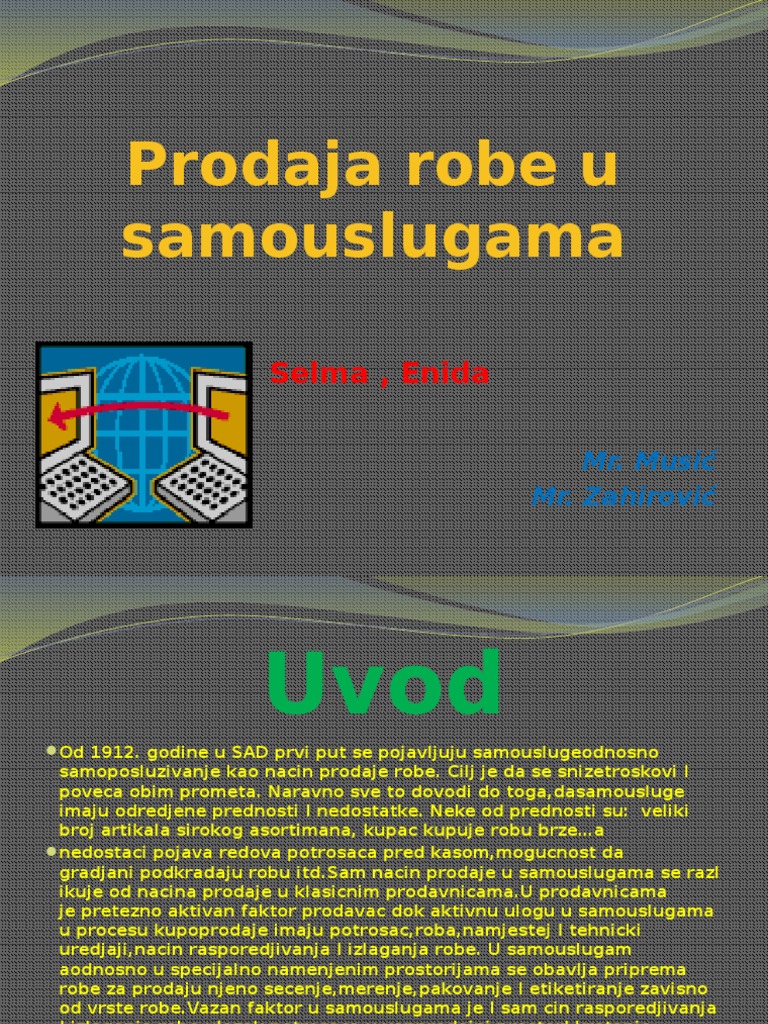 Prodaja Robe U Samouslugama | PDF