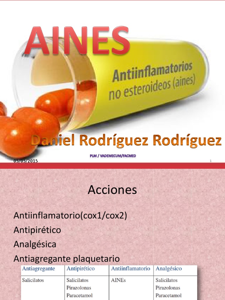 Guía de AINEs: Usos, Dosis y Contraindicaciones | PDF | Droga anti ...