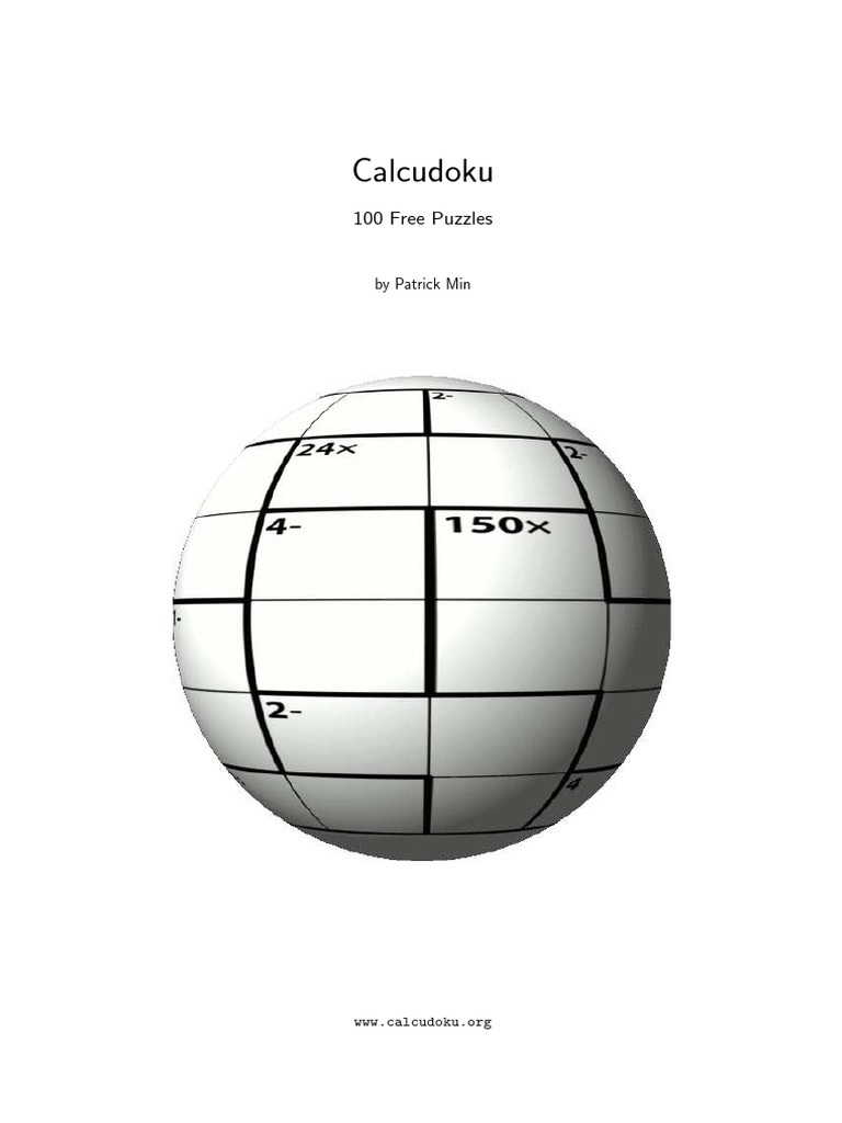 100 Free Calcudoku Puzzles | PDF | Leisure