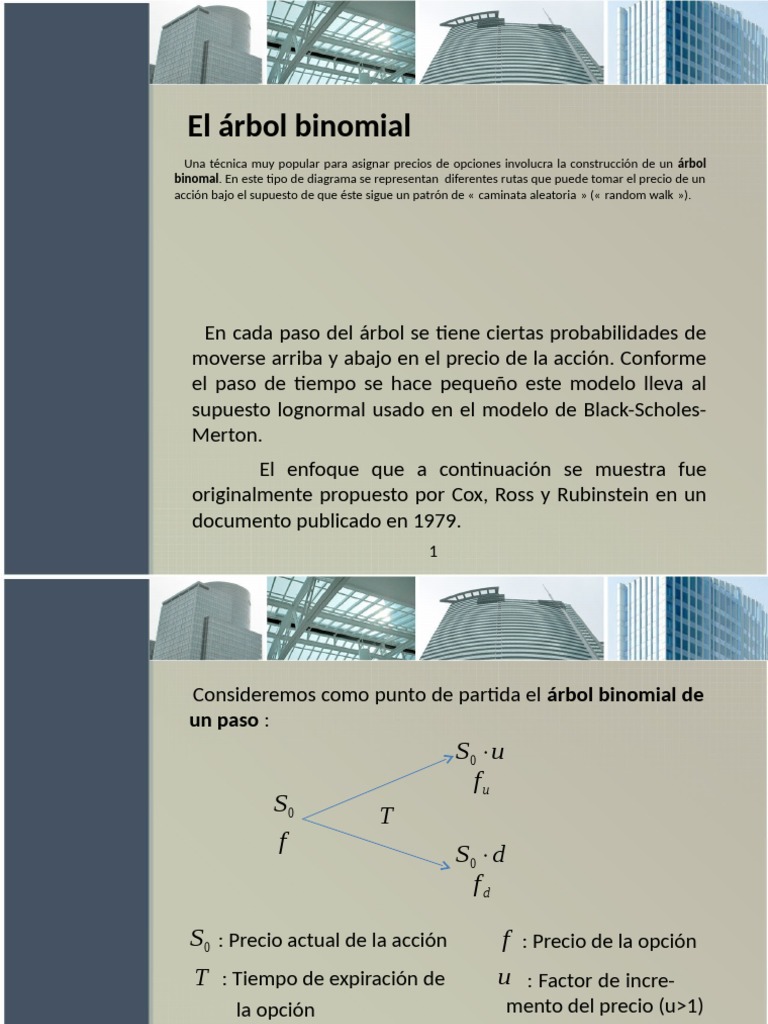 El Árbol Binomial | PDF | Compartir (Finanzas) | Mercados financieros