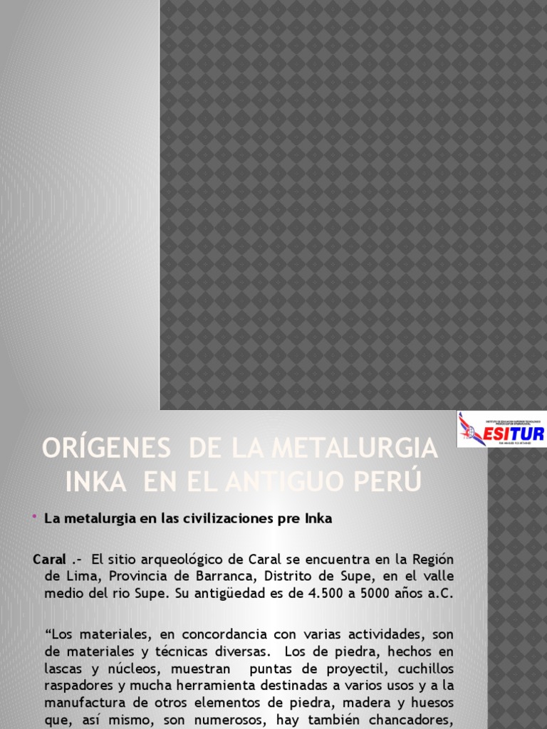 Metalurgia Inca | PDF | Metalurgia | Cobre