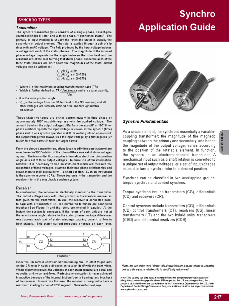 Synchro Appl Guide | PDF | Electrical Engineering | Electrical Components