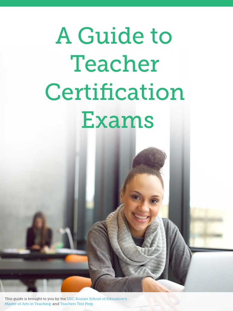 Teacher Certification Exam Prep Guide | PDF | Test (Assessment ...